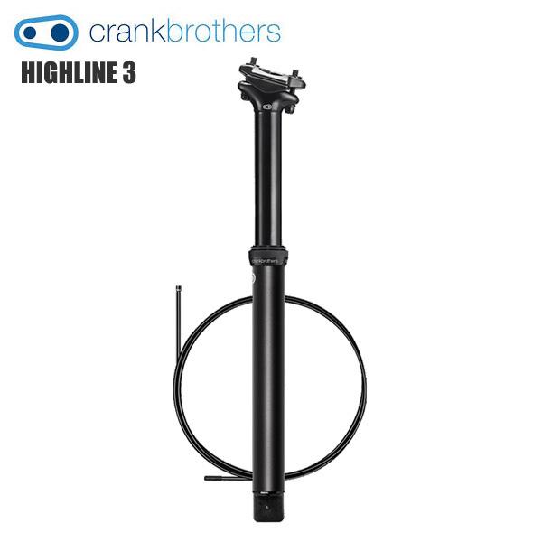 CRANKBROTHERS クランクブラザーズ ピラー アジャスタブルシートポスト ハイライン3 ロードバイク 自転車 パーツグラベルバイクにも対応するドロッパーシートポスト素材：7075-T6 アルミニウム最小スタックハイト：47 ｍｍ●...