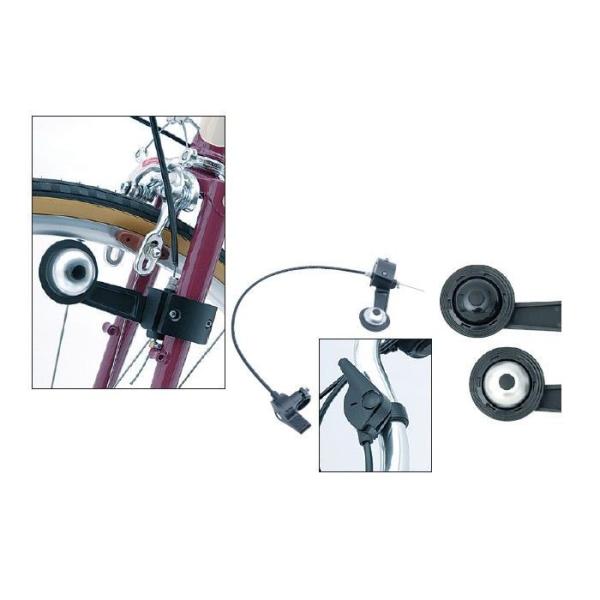 ViVA ビバ ベル 自転車 リムベル●SL・BK●ハンドルクランプ径：22.2から25.4mm■オリジナルデザインのベル。レバーを引く事によりベルがリムと接触しベル音を奏でる。昔のスポークベルをリメイクした新しいベル。取り付けを工夫すれば...