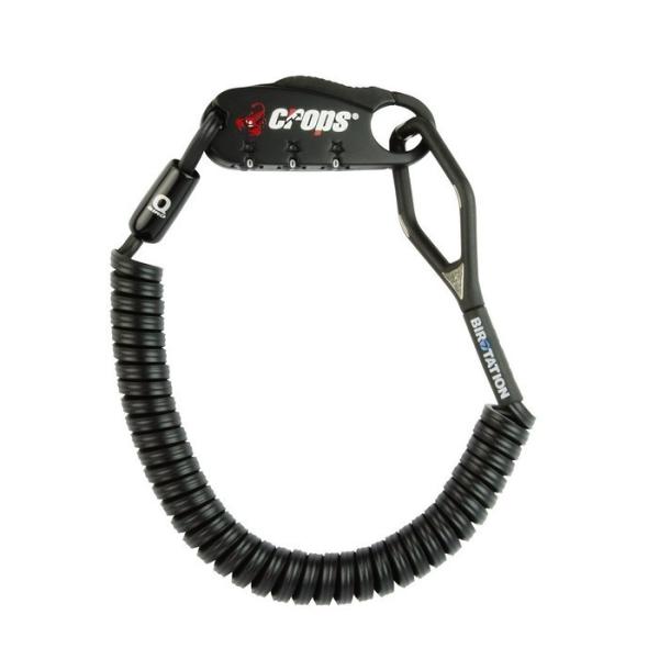 ■サイズ: 2D×1800mm■仕様:3桁ダイヤルロック、5 コイルケーブル■ダブルスチールコイルケーブルはアンチルーズとしての機能があり、ケーブルを延ばしすぎても元の形状に戻るように設計されております。■手のひらサイズへ折り畳みが可能なた...