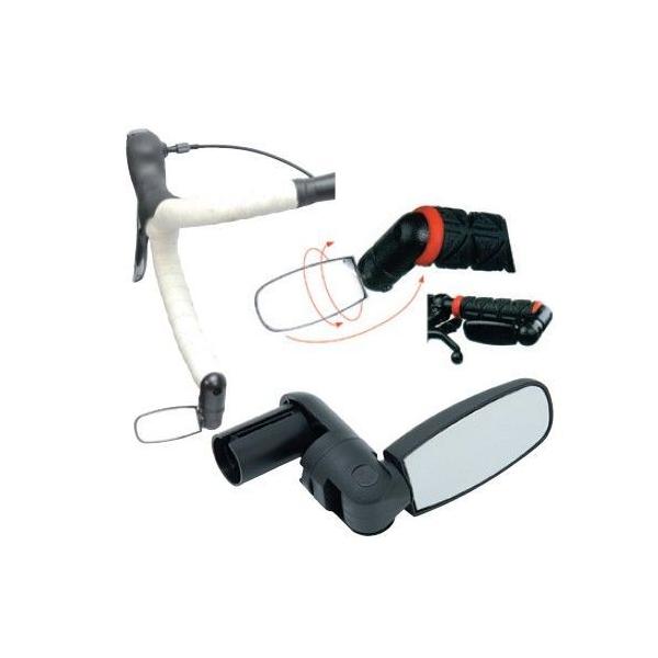 ●BK●ミラー部:ABS(CP処理)●ハンドル対応径:16.5-21mm●右左兼用●80g■ハンドルバーエンド装着タイプの斬新なバックミラー。Spinの名前のとうり自由自在にアングルの調整が可能。未使用時にはハンドル内側に折りたたむことも可...