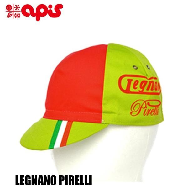 APIS アピス LEGNANO PIRELLI サイクルキャップ・材質　ポリエステル：65%　コットン：35%・ヴィンテージキャップ■商品のデザイン、仕様、外観、は予告なく変更する場合がありますのでご了承ください。 サイクルウェア サイク...