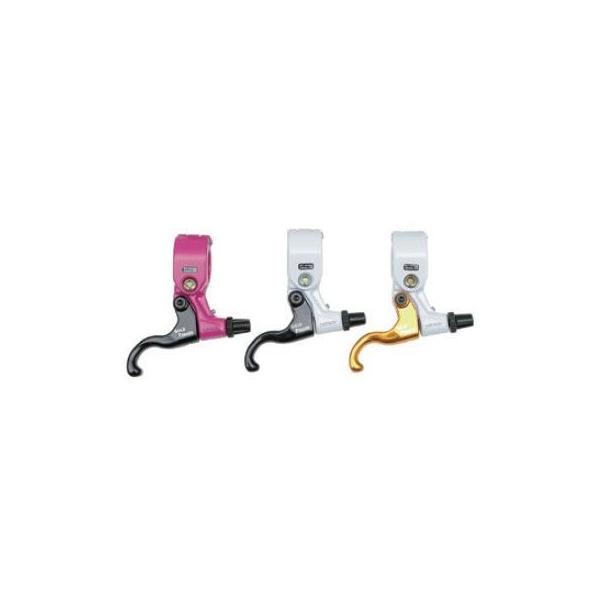 ●BK/SL・BK/BK・BK/GD・PK/BK・WH/BK・WH/GD●クランプ：25.4mm（22.2mmハンドルバー用スリーブ付き）●アルミ鍛造ブラケット＆レバー●240g(pr)■ダートジャンプ＆フラットランド用レバー。