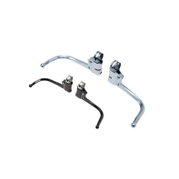 ●SL・BK●クランプ：23.8mm●アルミ冷間鍛造レバー●124g(pr)■23.8mm径のランドナーバーやドロップバー対応の復刻ギドネットレバー。ハンドル形状に合わせて広い範囲でレバーを引ける。