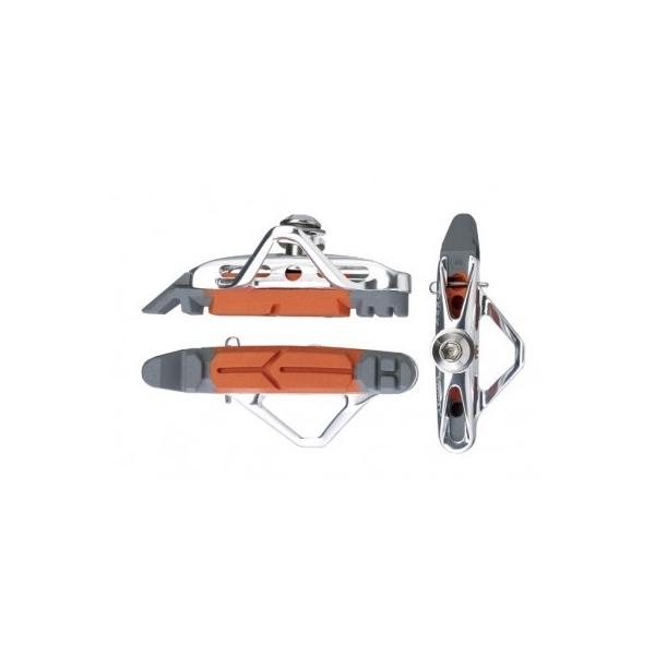 ・ARS72CR-M-A-AL (シマノ用)・ARC72CR-M-A-AL (カンパ用) ・エアロ72パッド　　・エアロホルダー（シルバー）・シマノ用 / カンパ用・アルミリム専用・リペアブレーキパッド エアロ72　オレンジｘグレー (AR...