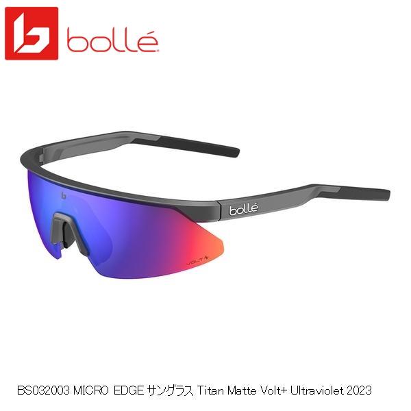bolle ボレー BS032003 MICRO EDGE サングラス Titan Matte Volt+ Ultraviolet 2023 スポーツサングラス 自転車bolleの歴史の中で90年代を代表とするMICRO EDGEが現在のテ...