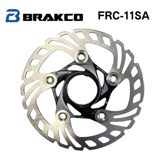 BRAKCO ブラッコ FRC-11SA ディスクローター 自転車用ディスクブレーキセンターロック方式で、超軽量のブレーキディスクローター。レーザーカット切り出しによる、優れた制動力。※参考重量140ｍｍ：111ｇ160ｍｍ：133ｇ■商品...