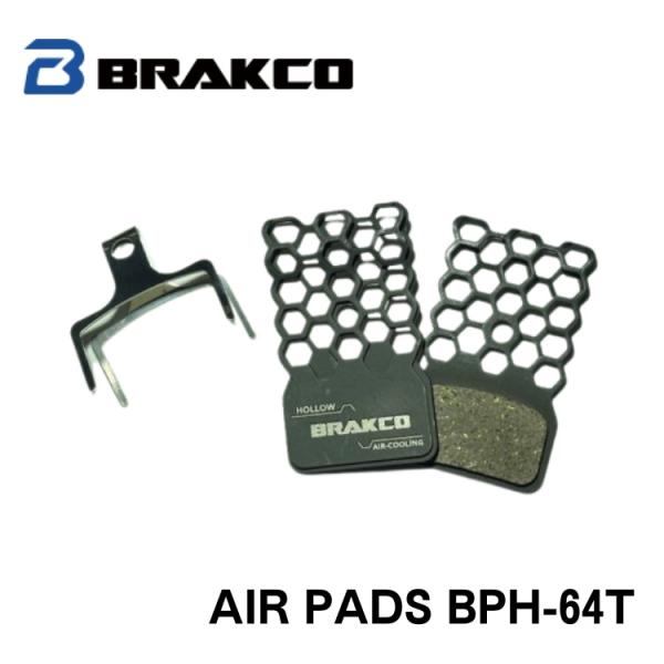 BRAKCO ブラッコ BPH-64T グラフェンコーティング 自転車 ブレーキパッド シューステンレス製の格子状のベンチレーション+中空プレートに、グラフェンコーティングを施し優れた熱伝導性を実現。放射効率が大幅に向上し、過酷なブレーキン...