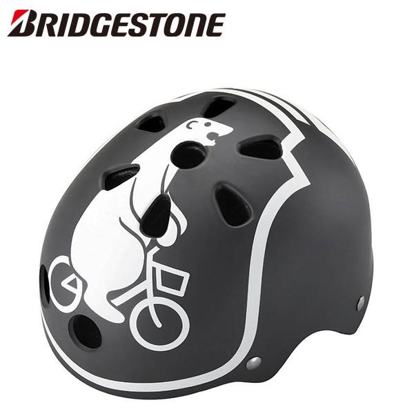 BRIDGESTONE ブリヂストン キッズヘルメット B371581 P5790 CHBH4652 DG 子ども用自転車ヘルメットデザイン豊富なbikkeキッズヘルメット。頭にぴったりフィットするサイズ調整アジャスター付【横幅が広めの丸み...