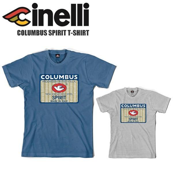 cinelli チネリ Tシャツ 半袖 シャツ COLUMBUS SPIRIT T-SHIRT 自転車 ロードバイクSergio Mora によるデザイン。素材：コットン100％■商品のデザイン、仕様、外観、は予告なく変更する場合があります...