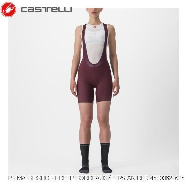 CASTELLI カステリ PRIMA BIBSHORT DEEP BORDEAUX/PERSIAN RED 4520062-625 レーサーパンツカステリのエントリーモデル。高品質の生地とKISS Air2シートパッド、人間工学に基づいた...