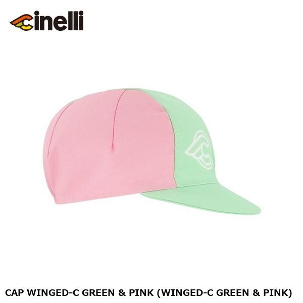 cinelli チネリ CAP WINGED-C GREEN &amp; PINK (WINGED-C GREEN &amp; PINK) サイクルキャップ1979年にイタロ・ルピによってデザインされたCinelliのロゴは、サイクリング業...