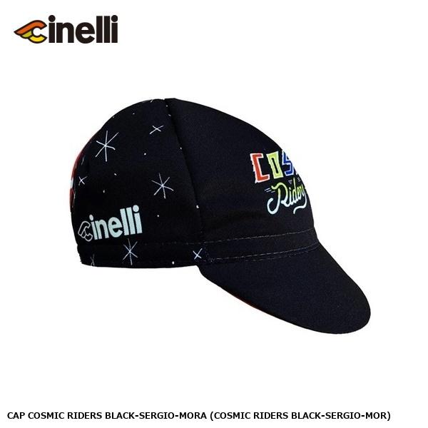 cinelli チネリ CAP COSMIC RIDERS BLACK-SERGIO-MORA (COSMIC RIDERS BLACK-SERGIO-MOR) サイクルキャップチネリ・アート・プログラムのためにセルジオ・モラとコラボレーシ...