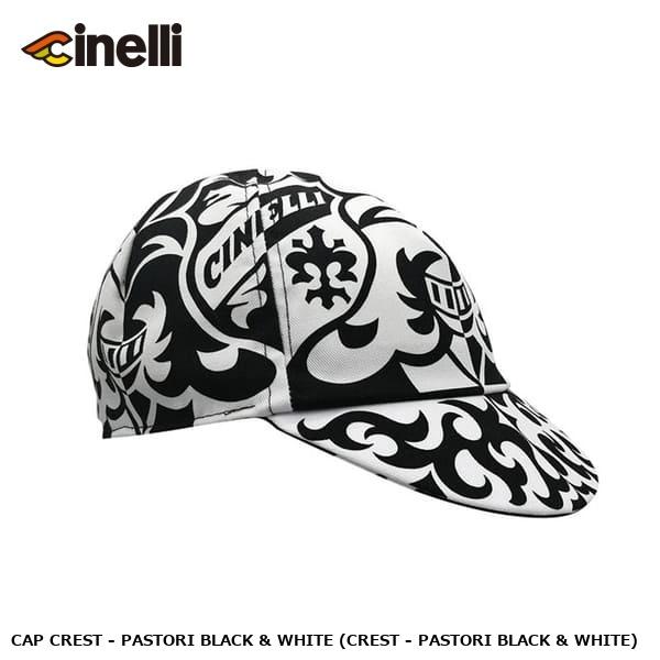 cinelli チネリ CAP CREST - PASTORI BLACK &amp; WHITE (CREST - PASTORI BLACK &amp; WHITE) サイクルキャップジオ・パストリは、コラージュを専門とするミラノ出身の...