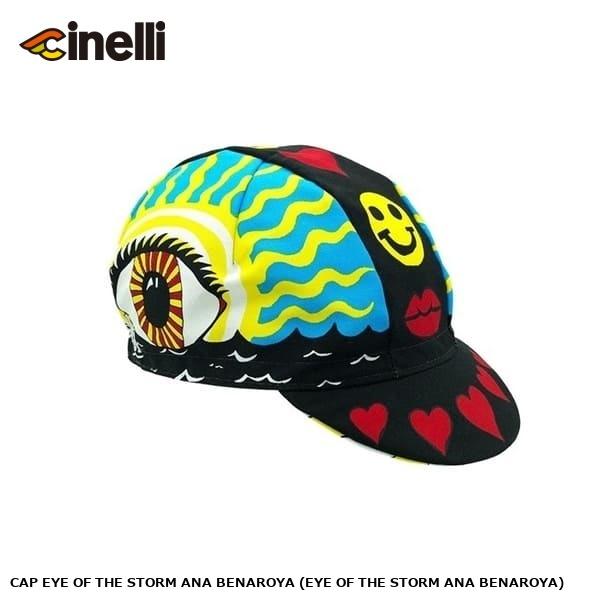 cinelli チネリ CAP EYE OF THE STORM ANA BENAROYA (EYE OF THE STORM ANA BENAROYA) サイクルキャップニュージャージー州のアーティスト、アナ・ベナロヤによる、チネリ・アー...