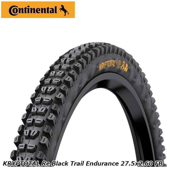 CONTINENTAL コンチネンタル KRYPTOTAL Re Black Trail Endurance 27.5x2.60 FB マウンテンバイク用オフロードタイヤ 自転車刻一刻と変化する路面コンディションに対応するリア専用パターンを...