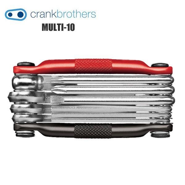 CRANK BROTHERS クランクブラザーズ マルチ-10 MULTI-10 マルチツール 携帯工具 自転車 ロードバイク●頑丈でしっかりと収納する高張力鋼製のマルチツール。●グローブ使用でもしっかり握れるサイドグリップ仕・l。●10機...