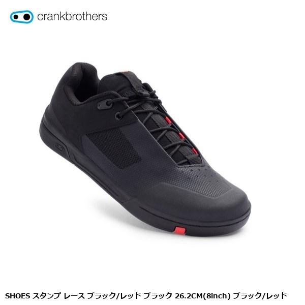 CrankBrothers クランクブラザーズ CRANKBROTHERS SHOES スタンプ レース ブラック/レッド ブラック 26.2CM(8inch) ブラック/レッド 自転車 サイクルシューズ DHレース〜トレイルライドまで幅広...