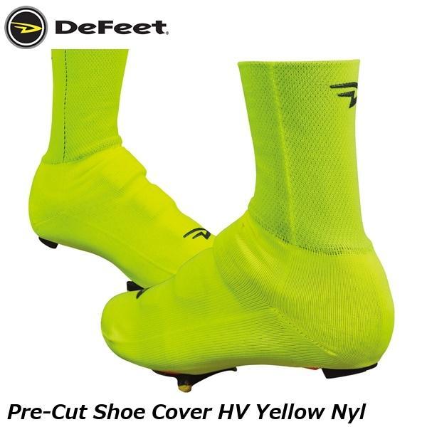 DeFeet ディフィート Pre-Cut Shoe Cover HV Yellow Nyl シューズカバー薄手ながらも高い防寒性を持つシューズカバーソックスの製造技術を活かして作られるシューズカバーです。繊維自体の伸縮性が高く、シューズの...