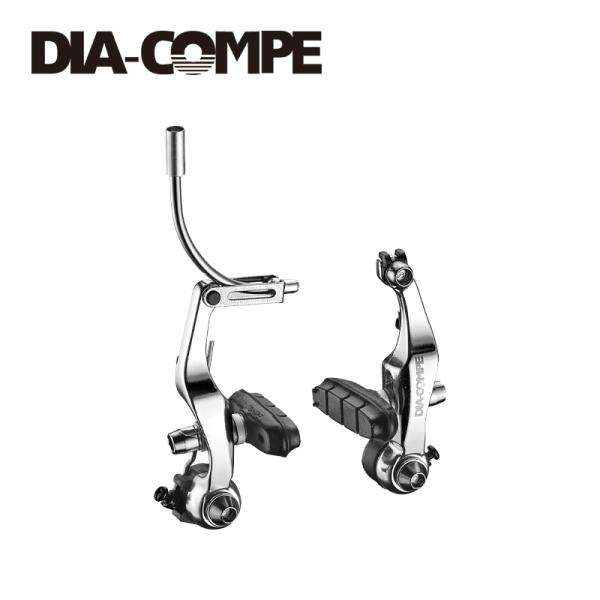 DIA-COMPE ダイアコンペ BA85 前後セット ショートVブレーキ 自転車用Vブレーキ? ショート(85mm) V型ブレーキ? 冷間鍛造アルミアーム(シルバーまたはブラックアルマイト)? デュアルスプリングテンション調整? リニアス...