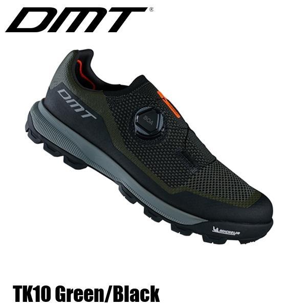 DMT ディーエムティー TK10 Green/Black 自転車 シューズ  靴抜群の快適性と通気性を備えた最も頑丈なオフロードシューズさまざまな地形でのトレイルライディング用に設計されたバーサタイルシューズ。アンチスクラッチストレッチエ...