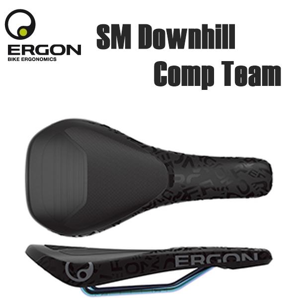 ERGON エルゴン SDL34201 SM ダウンヒル コンプ チーム/オイルスリック SM Downhill Comp Team 自転車用 サドルオイルスリック カラーのクロモリ 中空レール &amp; ナイロン コンポジット シェル仕...