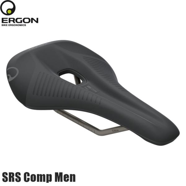 ERGON エルゴン SRS Comp Men コンプ メン 自転車用 サドル1.5mm厚のチタン合金製 中空レール「TINOX XP」 &amp; ナイロン コンポジット シェルを採用したロード用ショートサドル。アグレッシブなポジションで...