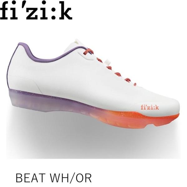 fizik フィジーク BEAT WH/OR TPRSEMR1K 2031 自転車 サイクルシューズ ビンディングシューズアッパー：エンジニアードメッシュアッパークロージングシステム：レースアップソール：BEATアウトソール TPUトレッド...