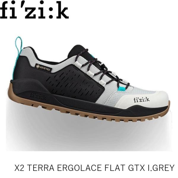 fizik フィジーク X2 TERRA ERGOLACE FLAT GTX I.GREY TEF2EGR1V 1410 自転車 サイクルシューズ ビンディングシューズ重量：363g(片足)ソール：X2フラットソール、EVAミッドソール、V...