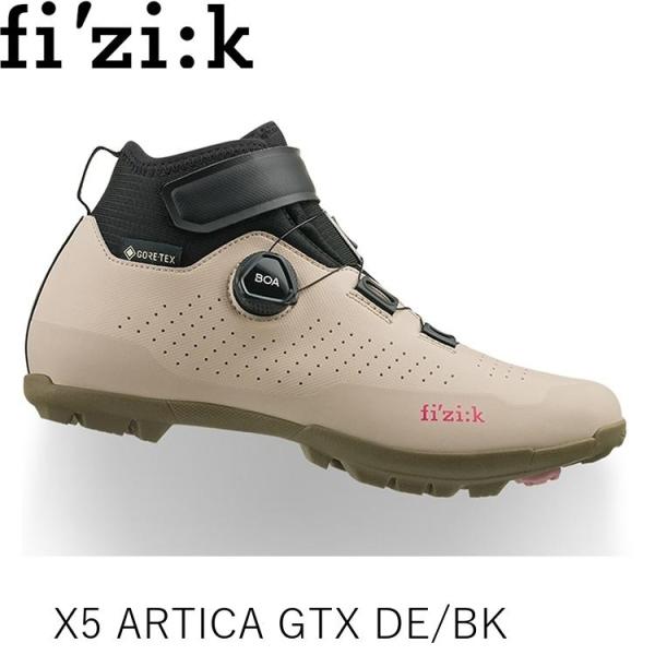 fizik フィジーク X5 ARTICA GTX DE/BK TER5AGR1V7610 自転車 サイクルシューズ ビンディングシューズアッパー：高密度PUアッパー + リップ・ストップ・ファブリック防寒素材：ソフト・フリースライニングク...