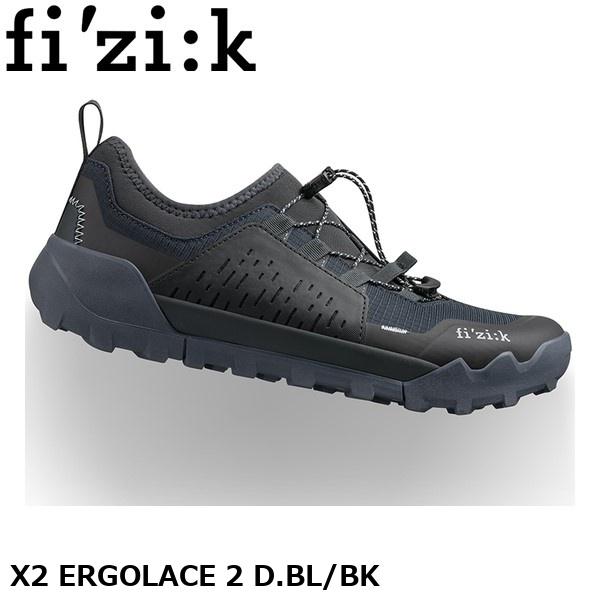fizik フィジーク X2 ERGOLACE 2 D.BL/BK 自転車 サイクルシューズ ビンディングシューズ重量：410g（size42）アッパー：ウーブン・リップストップファブリッククロージングシステム：スピードレースソール：X2ア...