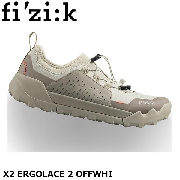 fizik フィジーク X2 ERGOLACE 2 OFFWHI 自転車 サイクルシューズ ビンディングシューズ重量：410g（size42）アッパー：ウーブン・リップストップファブリッククロージングシステム：スピードレースソール：X2アウ...