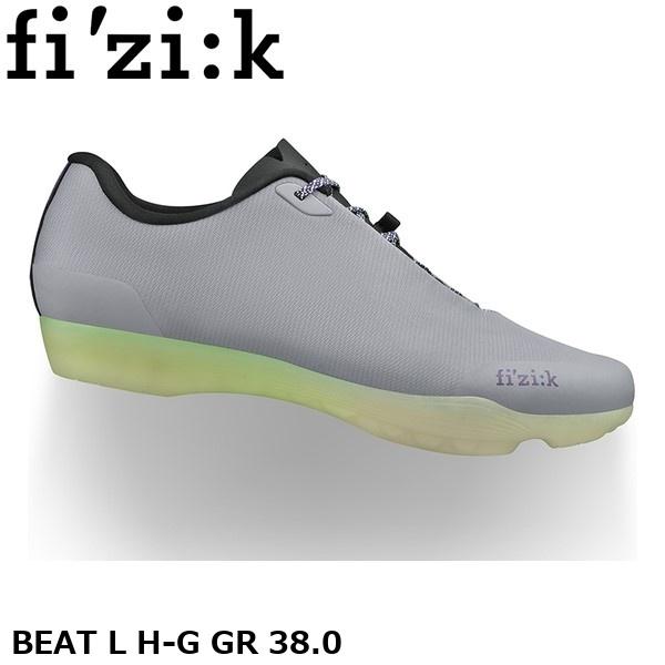 fizik フィジーク BEAT L H-G GR 38.0 自転車 サイクルシューズ ビンディングシューズアッパー：エンジニアードメッシュアッパークロージングシステム：レースアップソール：BEATアウトソール TPUトレッド+ナイロンシャ...