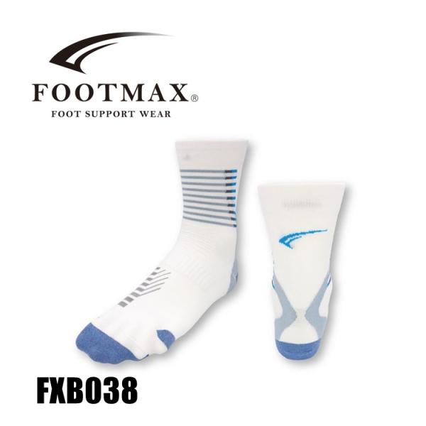 FOOTMAX フットマックス FXB038 ウェローチェ ホワイト サイクルソックス 靴下●S(22-24)・M(24-26)・L(26-28cm)●ナイロン・ポリエステル・ポリウレタン●ロードバイクモデル●日本製●3DSOXによる足の形...