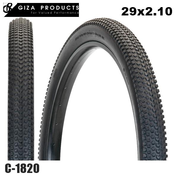 GIZAPRODUCTS ギザプロダクツ TIR38301 C-1820 29x2.10 BLK マウンテンバイク用オフロードタイヤハードパックや芝路面で力を発揮する、細かなノブ配列のMTBタイヤ。●スチールビード●推奨空気圧:40〜65P...