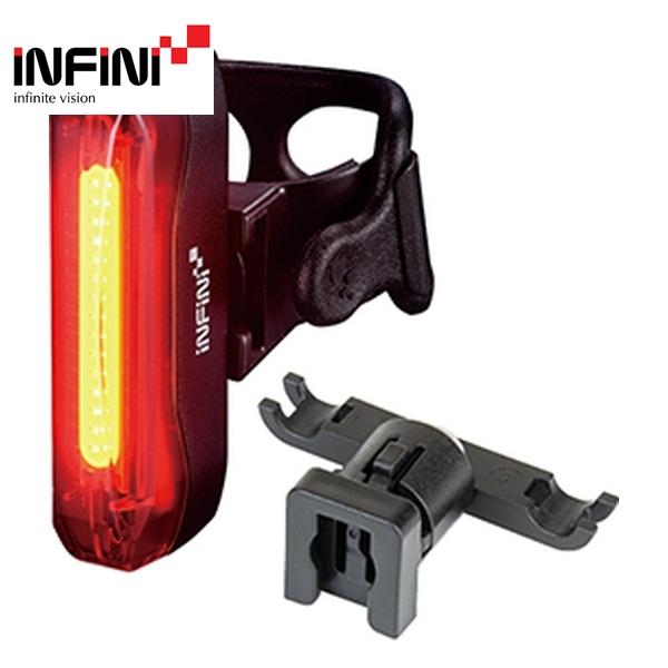 INFINI インフィニ オ-ラ I-464R レッドLED LPT13000 自転車 テールライト30ルーメンの明るさで高い被視認性を持つUSB充電式リアライト。シートポストに隠れるスリムなボディ。付属のサドルレール用ブラケットを使用する...