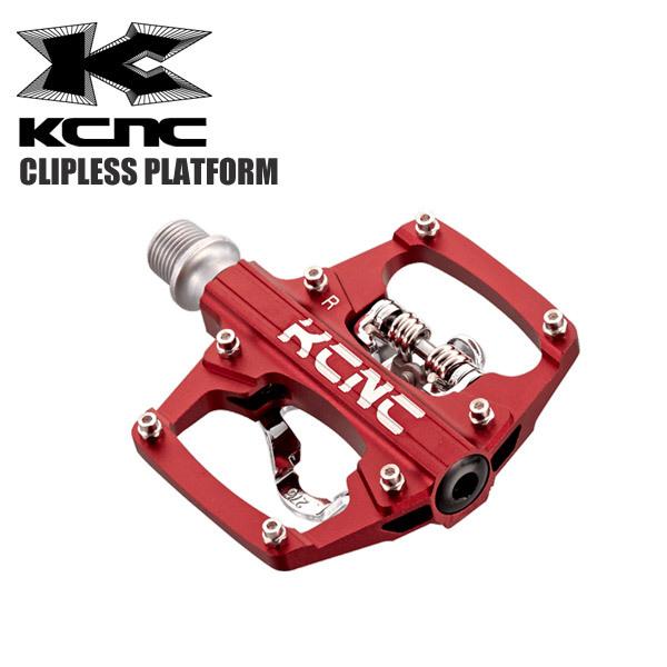 KCNC ケーシーエヌシー ペダル 自転車 クリップレスプラットフォーム フラット ビンディング片面フラット/片面ビンディングのプレミアムペダルボディ素材：CNC切削6061アルミニウム合金アクスル素材：クロモリベアリング：LSLブッシュ＆...