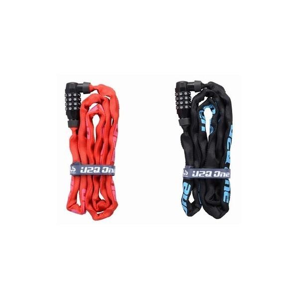 ●商品概要：4桁ダイヤル式チェーンロック。番号マイセット可能。マイセットで使用するダイヤル部分にはメーカー独自のパテントを取得。チェーンカバーのロゴ（U2Q ONE）部分にはインクに反射材を使用しております。ロゴ部分が反射するので安全。すべ...