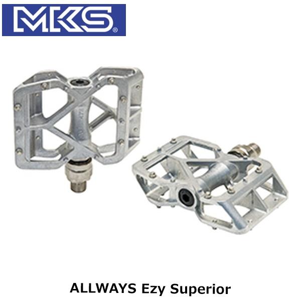 MKS ミカシマ 三ヶ島製作所 オールウェイズEzyスーペリアSIL ALLWAYS Ezy Superior PDL18900 自転車 フラットペダルスムーズな回転と耐久性を誇るトリプルシールドベアリング、「Ezyスーペリア」システムを採...