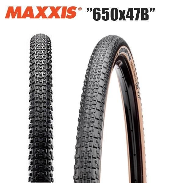 maxxis マキシス ランブラー 650x47B タンウォール TIR31108 自転車 グラベルロード用 タイヤグラベルロードに特化したタイヤ。中央部分のトレッドの間隔を狭めることで、ダートロードや舗装路での転がりの軽さを追求。サイドノ...