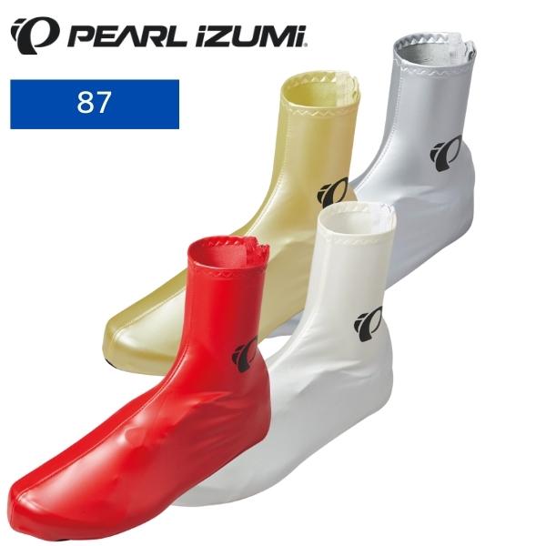 PEARLiZUMi パールイズミ 87 コーティング ロング シューズカバー M シューズカバーコーティング シューズカバー(86)の丈長(+4cm)モデルです。ポリウレタンコーティング加工の素材が走行中の空気抵抗を減らします。ロードレー...