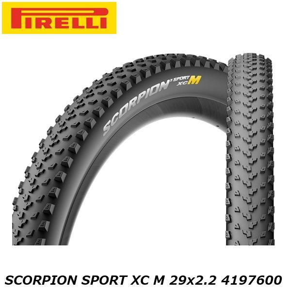 PIRELLI ピレリ SCORPION SPORT XC M 29x2.2 4197600 チューブレスタイヤサイズ(重量)：29x2.2(700g)、29x2.4(820g)ケーシング：60tpiストラクチャー：ProWALLコンパウン...