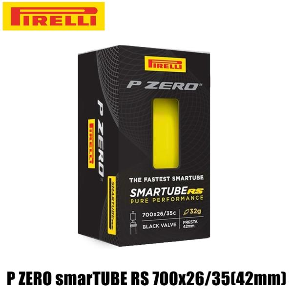 PIRELLI ピレリ P ZERO smarTUBE RS 700x26/35(42mm) 4727900 自転車 インナーチューブサイズ：700x26/35c 42mmバルブ重量：32gバルブ：仏式素材：強化TPU驚異的な軽さ：700x...