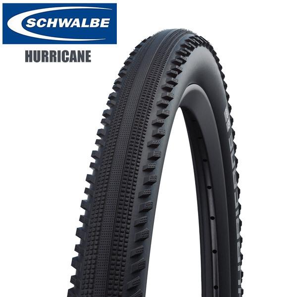 SCHWALBE シュワルベ ハリケーン ブラック 700ｘ40C マウンテンバイク用オフロードタイヤ タイヤ 自転車 パーツオンロードでの快適性とオフロードでの走行性を両立した、モダンでダイナミックなトレッドパターンを採用したモデル。セン...
