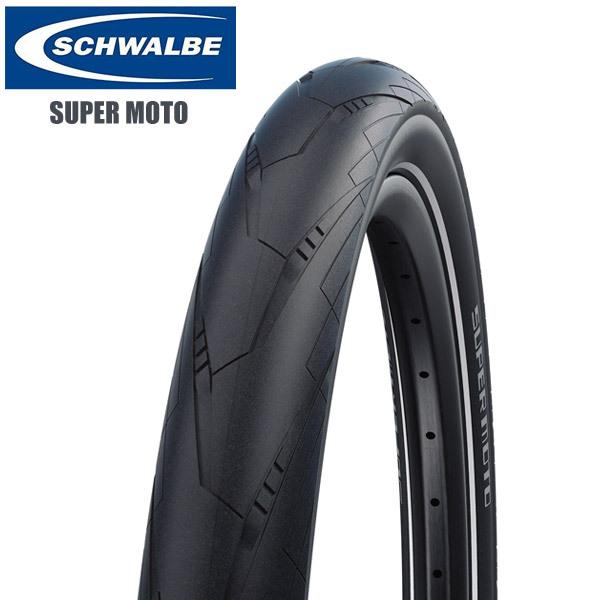 SCHWALBE シュワルベ スーパーモト ブラックリフレックス 27.5x2.40 タイヤ 自転車モーターサイクルからインスパイアされたトレッドパターンが特徴的なスーパーモト。ADDIXコンパウンドを採用し、高速での転がりと最適なグリップ...