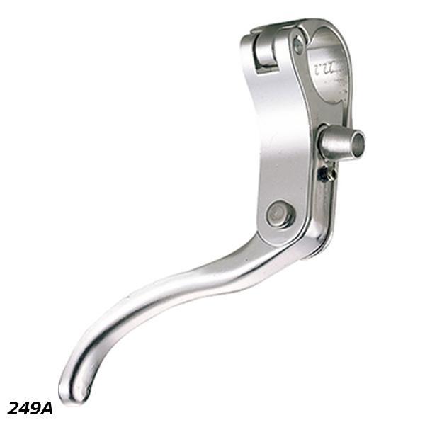 PROMAX プロマックス 249A SIL 自転車 ブレーキレバーレバークランプ径22.2mm、23.8mmのロード用補助ブレーキレバー。●ブラケット:アルミ合金鋳造、レバー:アルミ合金鋳造●120g／ペア■商品のデザイン、仕様、外観、は...