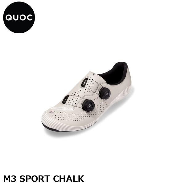 QUOC クオック M3 SPORT CHALK 自転車 サイクルシューズ ビンディングシューズ波型プリントボーダーデザインを採用したM3シリーズのエントリーモデル。「M3 Pro」と同じラスト（木型）とデュアルダイヤルクロージャーを採用し...