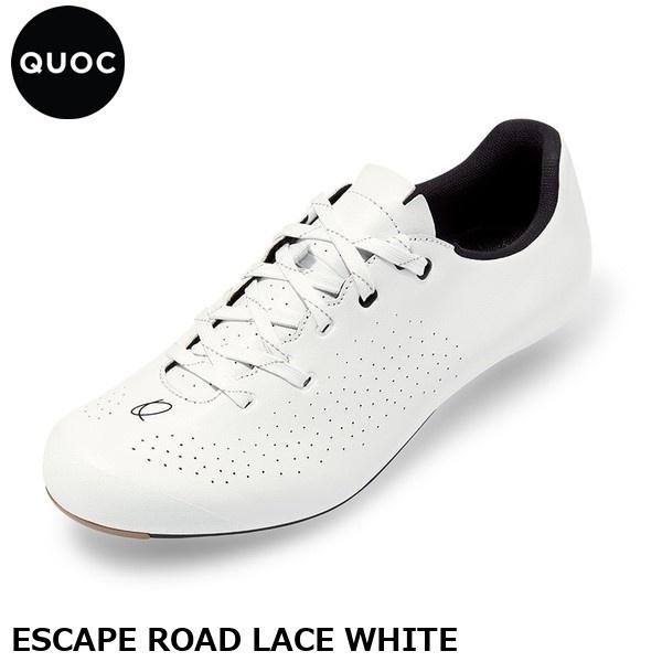 QUOC クオック ESCAPE ROAD LACE WHITE 自転車 サイクルシューズ ビンディングシューズパフォーマンスや品質に妥協せず、スタイルも重視したいライダーに向けた汎用性の高いロードシューズ。ダイヤルクロージャーの「Esca...