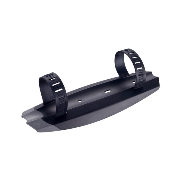 ●商品概要：参考重量：76g 長さ：300mm　 幅：90mm ●MTBダウンチューブ用フェンダー。●直径 76mmまでのダウンチューブに対応。●コンポジットマテリアル製。●ハンドルの操作を妨げない固定位置。●2本のエラストマーストラップで...