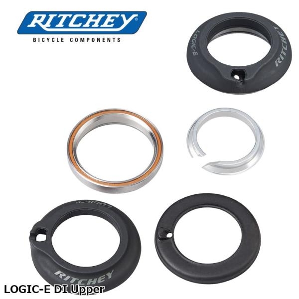RITCHEY リッチー LOGIC-E DI Upper 自転車 ヘッドパーツ●IS42：41.8×33.5/45×45 IS規格のUPPER用ヘッドパーツ。●シールドカートリッジベアリング。ノーマルなステムでもDi2コードをヘッドチュー...