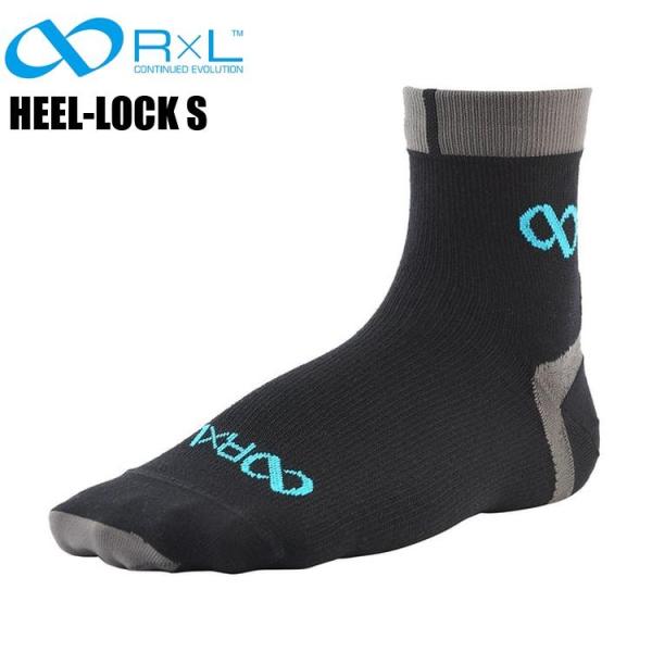 R×L アールエル HEEL-LOCK S S 10 ブラック BKS1007G サイクルソックス 靴下『新ペダリング革命』足とペダルが一体化する"HEEL LOCK"ショート丈カカトの安定によってペダリング時のブレを抑え、スムーズかつ効率...